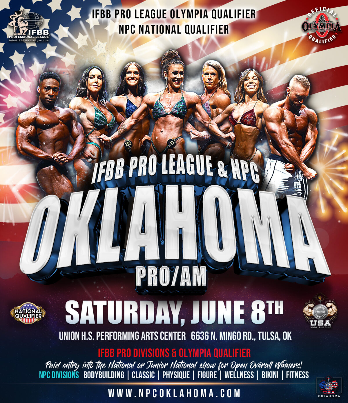2024 IFBB Pro League & NPC Oklahoma Pro/AM - BodyGraphics Photography